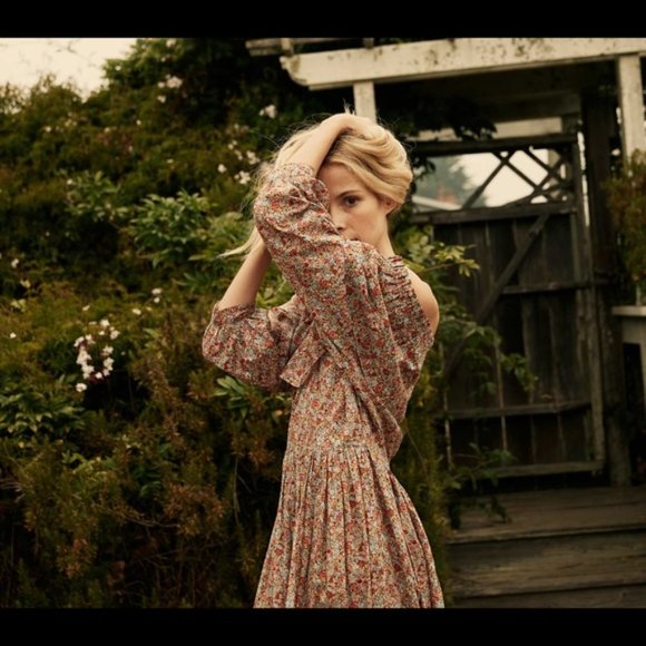 Doen | Dresses | Doen Darcy Dress Red Liberty Chive | Poshmark